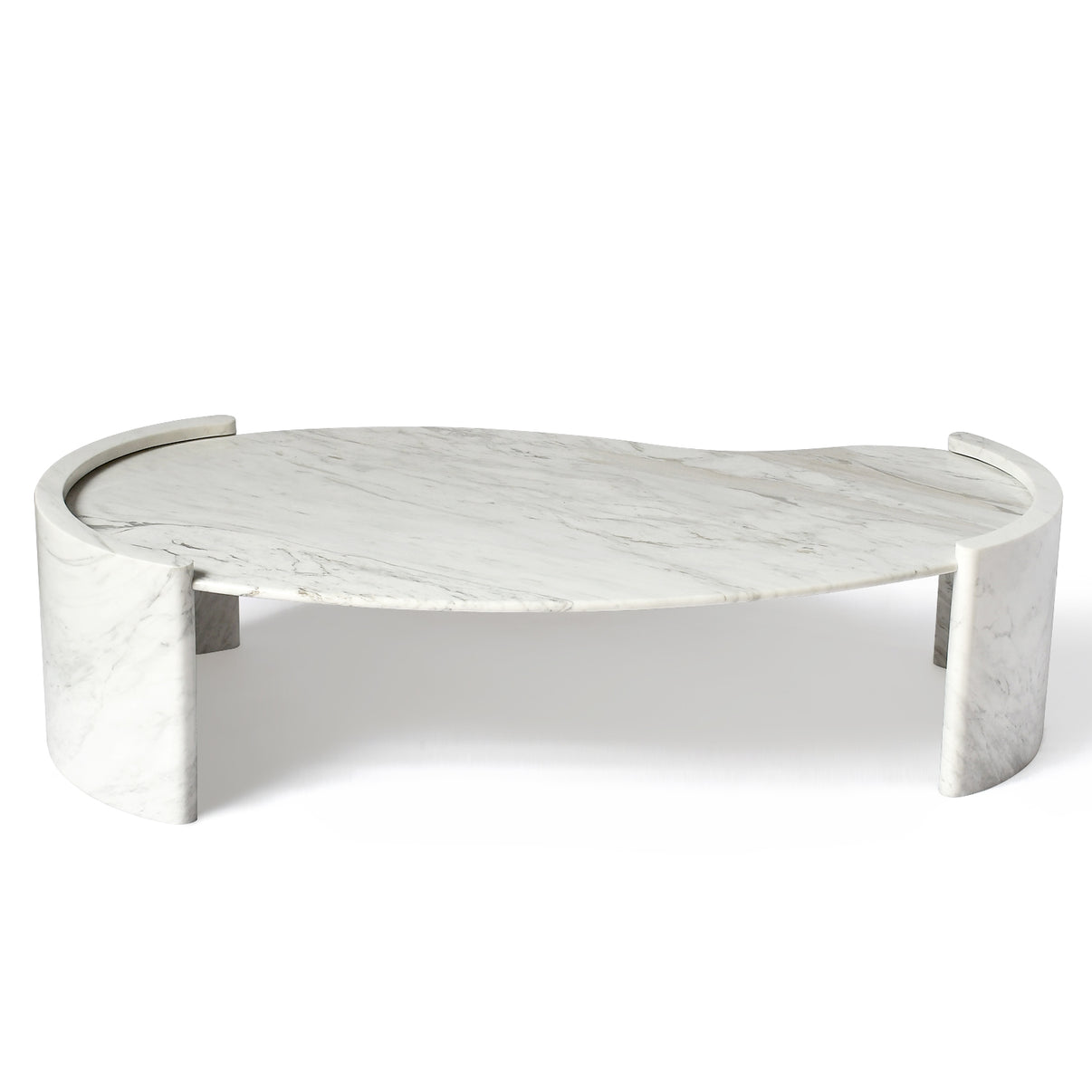 ISABELLA Marble Coffee Table – Natural Volakas – Home Elements